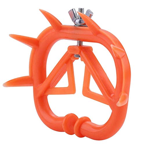TIHOOD 10PCS Cow Nose Ring Farm Livestock Animal Weaner Red Plastic Weaning Tool for Calf Cattle Prevent Sucking