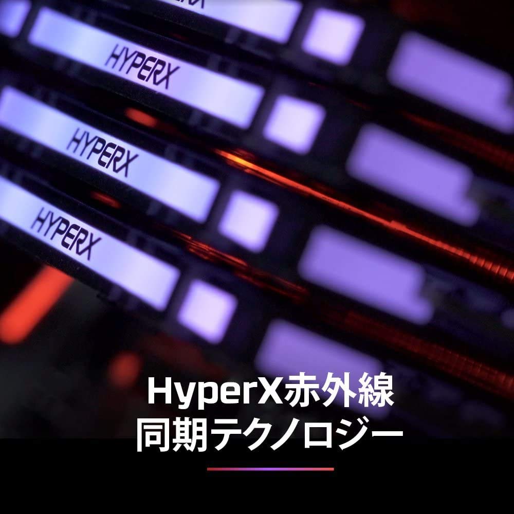 HyperX Predator DDR4 RGB 16GB 3200MHz CL16 DIMM XMP RAM Memory/Infrared Sync Technology- Black (HX432C16PB3A/16)