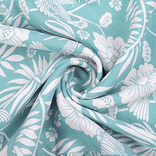 Pockets Casual Womens Summer Dresses Cute Boho Short Sleeve V Neck Beach Dress Loose Fit Mini Flowy Date Night Light Blue