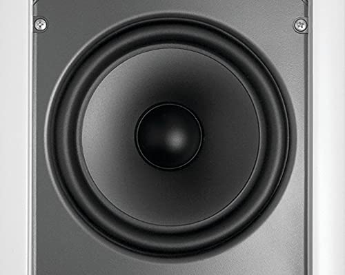 Polk Audio IW65 In-Wall Speaker, Moisture Resistant Design for Damp and Humid Indoor/Outdoor Placement - Bath, Kitchen, Covered Porches (White, Paintable-Grille)