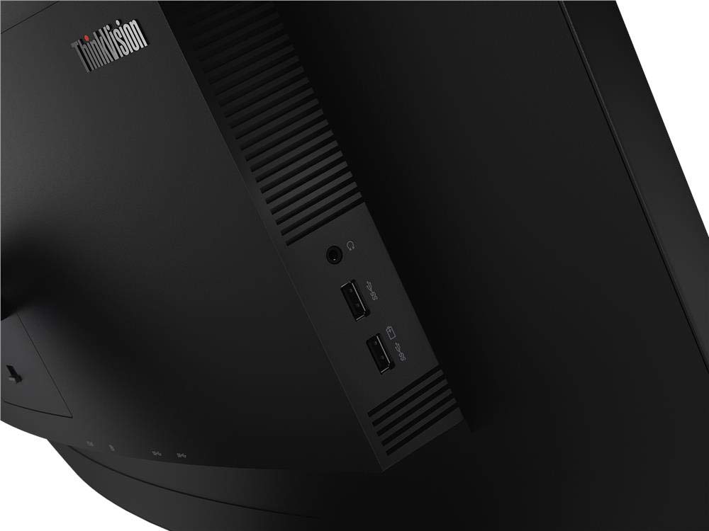 Lenovo ThinkVision T34w-20 34" WQHD Curved Screen WLED LCD Monitor - Raven Black - 3440 x 1440 - HDMI - DisplayPort - USB Hub - USB Type-C