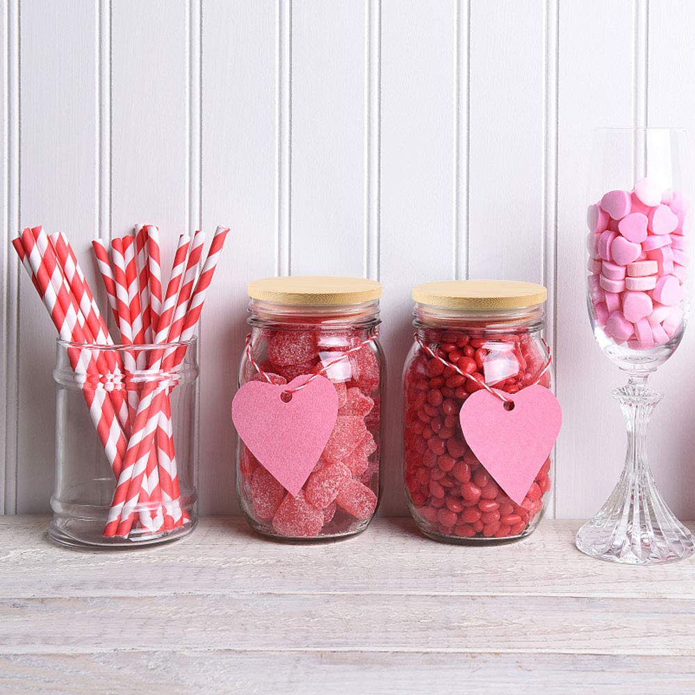 Picowe 6 Pack Bamboo Lids for Wide Mouth Mason Jar Storage Canning Jar Lids Ball Jars(Jars not included)