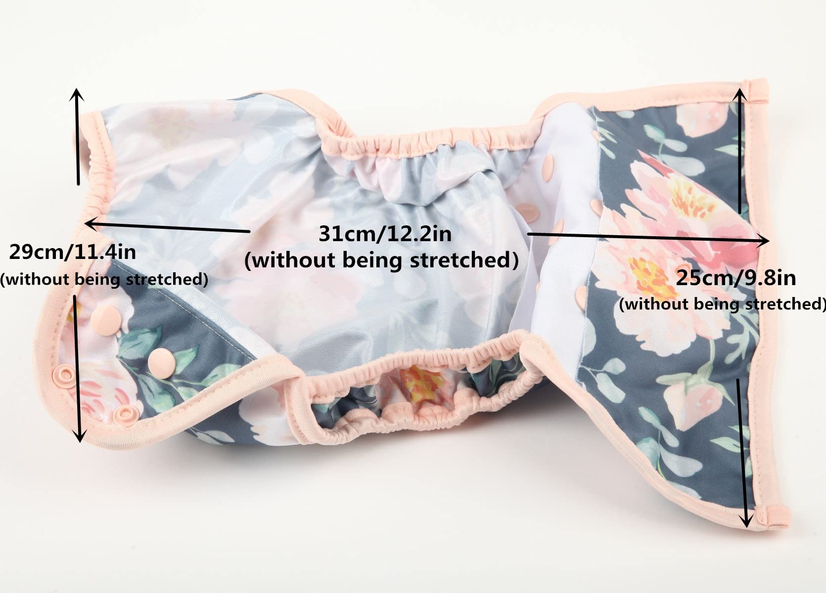 Sigzagor Baby Diaper Cover Nappy One Size 8lbs to 36lbs (Scales Blue Pink)