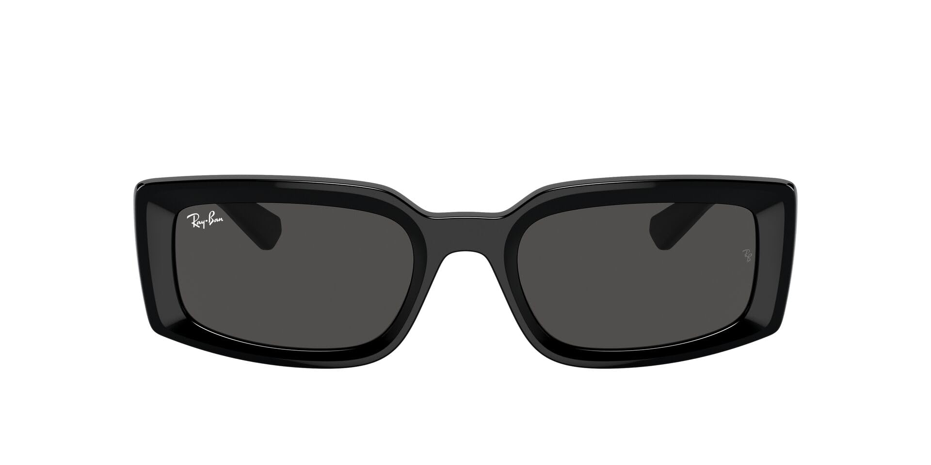 Ray-Ban Women's RB4395 Kiliane Square Sunglasses, Black/Dark Grey, 54 mm