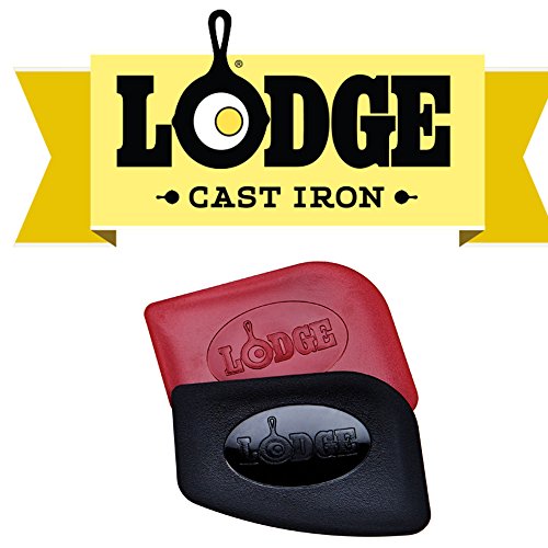 Lodge Polycarbonate Red and Black Pan Scraper, Set of 4
