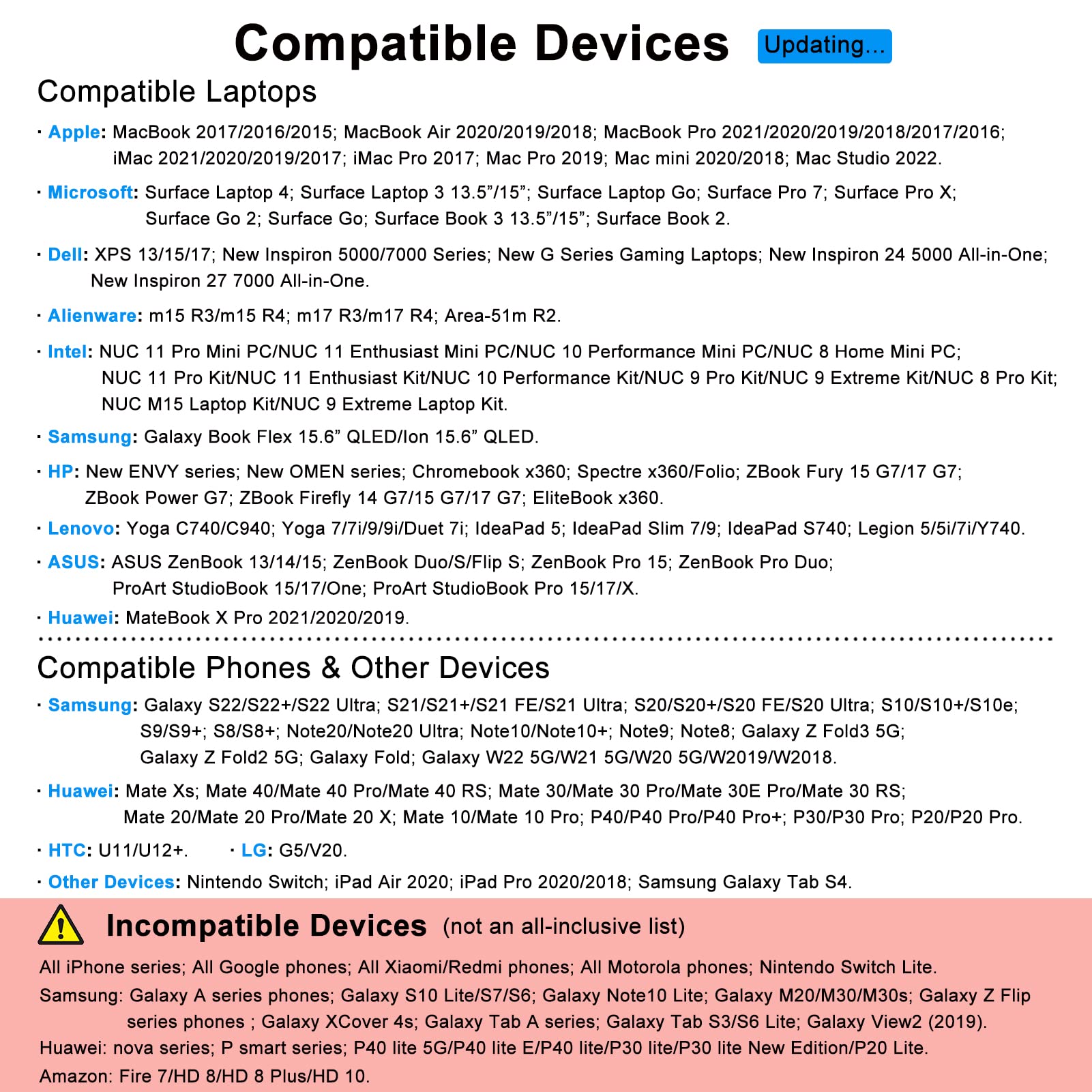 Portable Switch Dock for Nintendo Switch HDMI Adapter Switch Portable Dock for Nintendo Switch TV Adapter Switch Adapter for TV Switch Travel Dock 3-In-1 Switch Docking Station Switch USB C to HDMI