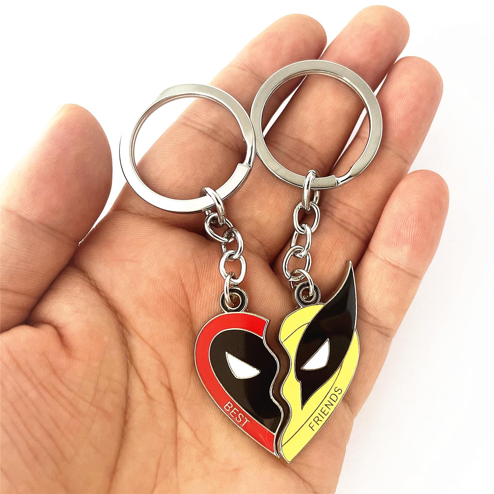 Ryjgbtd Superhero Keychain Metal Cartoon Gifts Keychain for Men and Women