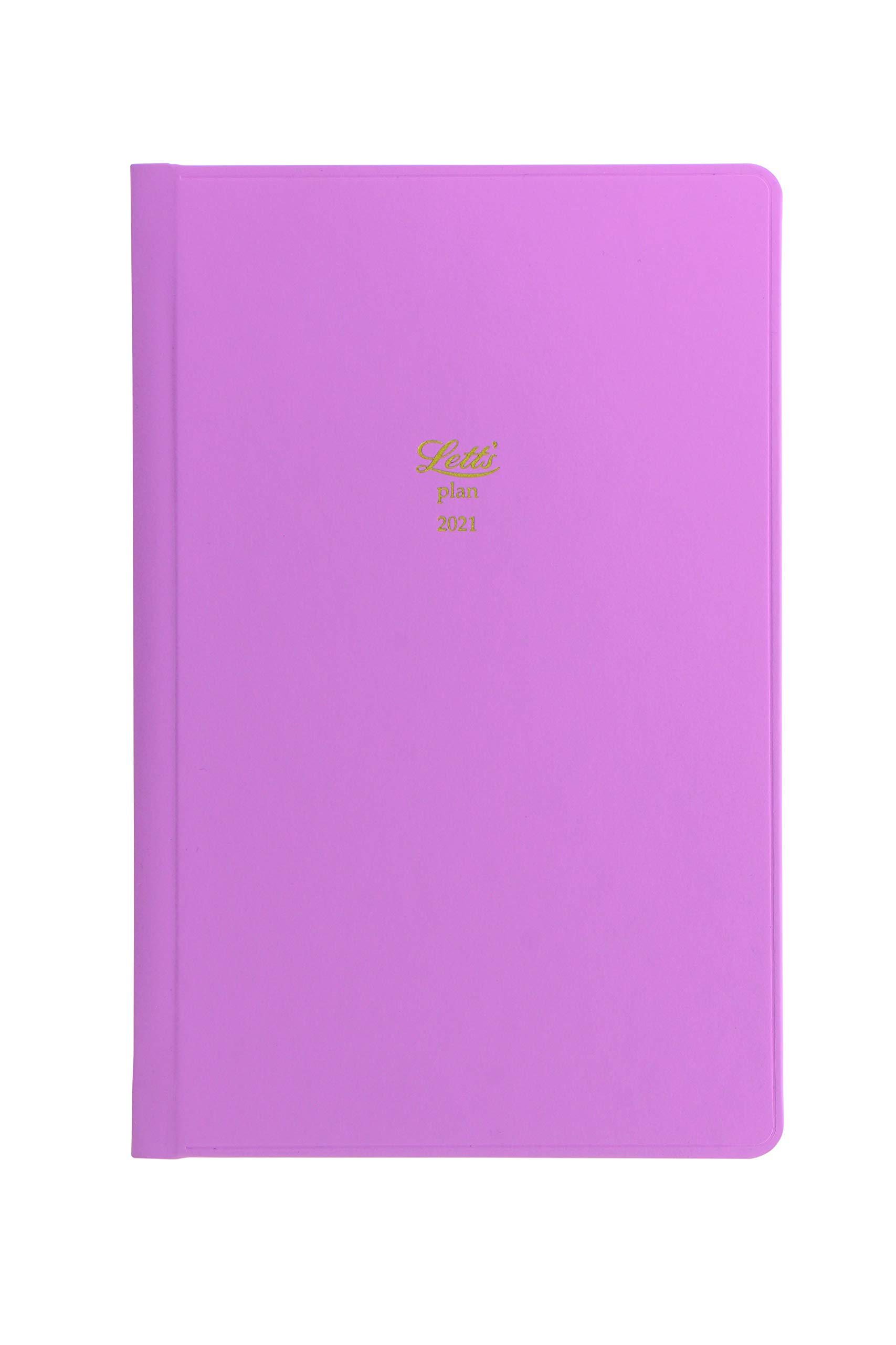 LETTS Icon Book Size Week to View 2021 Diary - Pink, 21-081917