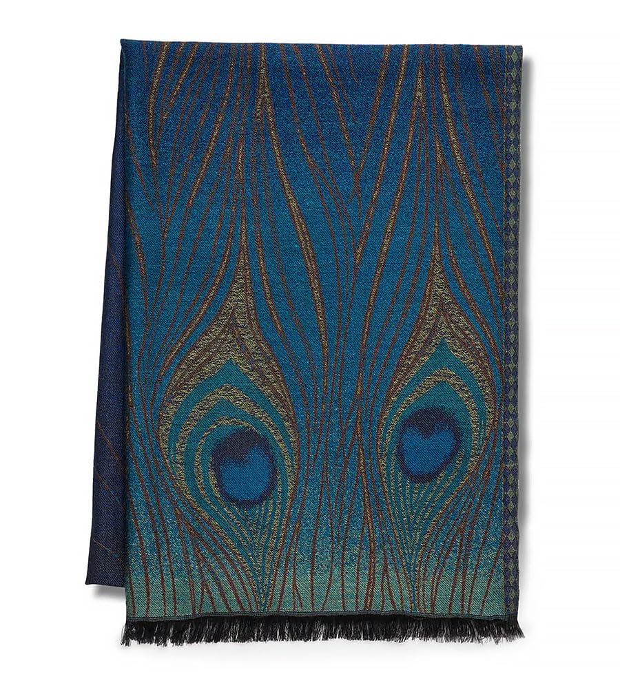 Metropolitan Museum of Art, Louis C. Tiffany, Peacock Feather Shawl/Scarf, 79 Inches x 28 Inches