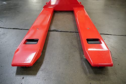 PEC Pallet Jack Forklift with Build-in Scale, 5000lbs Capacity Weighing, 48" Standard Fork, Fully Assembled for Heavy-Duty Industrial and Warehouse (Without Printer)