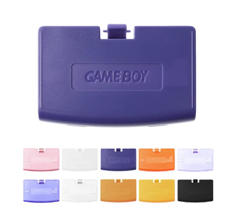 Rymfry Battery Cover Case Back Door Lid Shell Replace for Game Boy Advance GBA Console (White)