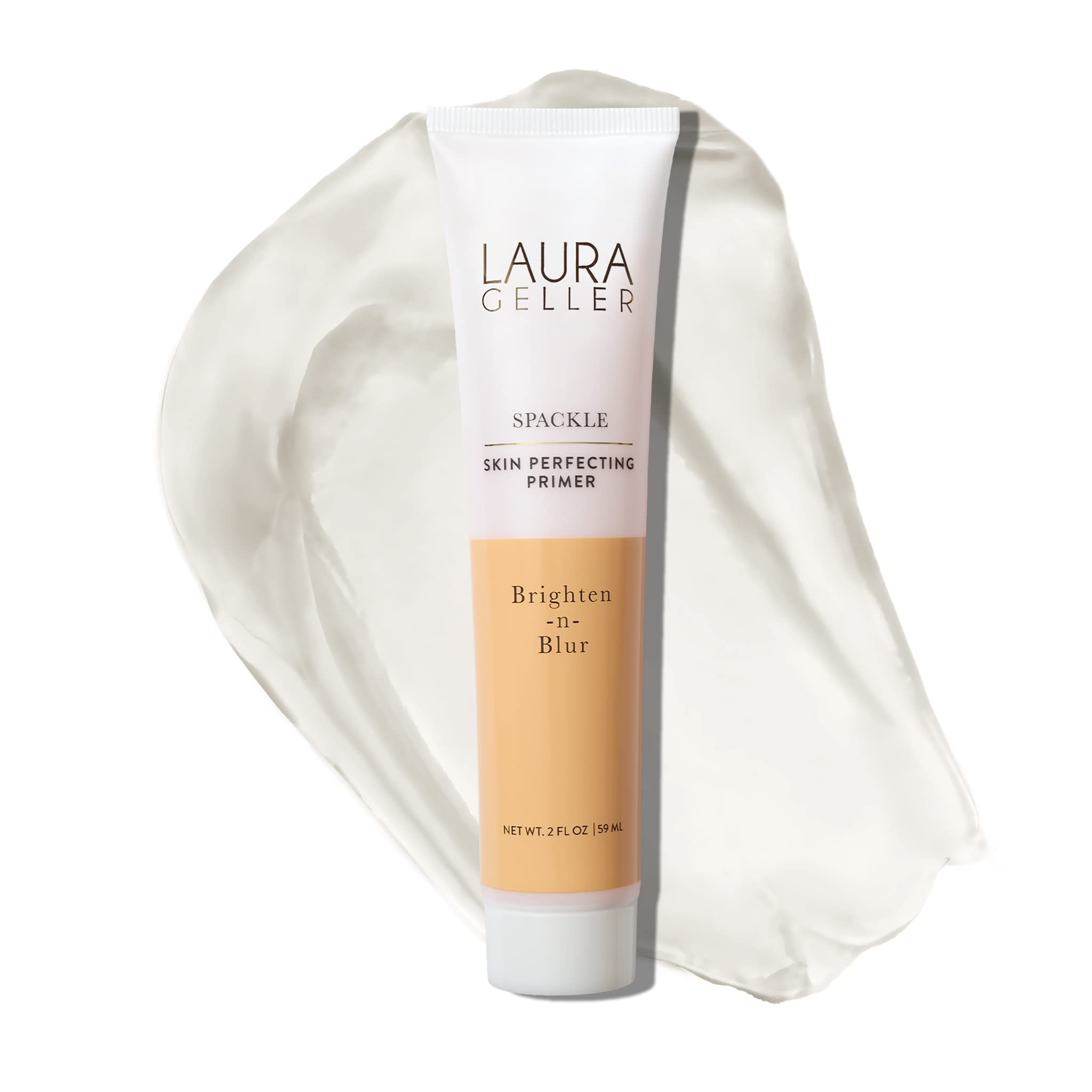 LAURA GELLER NEW YORK Spackle Super-Size - Brighten-n-Blur - 2 Fl Oz - Skin Perfecting Primer Makeup - Filter-like Finish - Long-Wear Foundation Face Primer