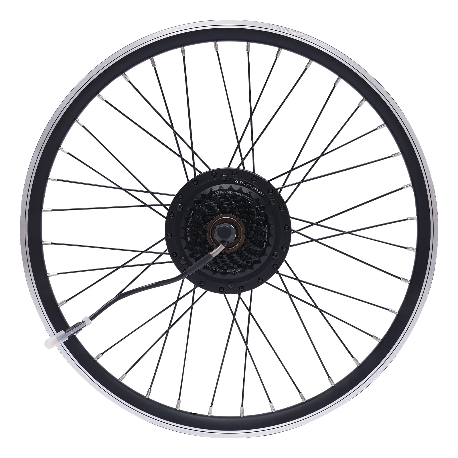 PanDair 24" Electric Bike Conversion Kit,36v 500w Front/Rear Wheel E-Bike Conversion Set,Bicycle Cycling Hub Conversion Dual Mode Controller US Stock (24" Rear Wheel)
