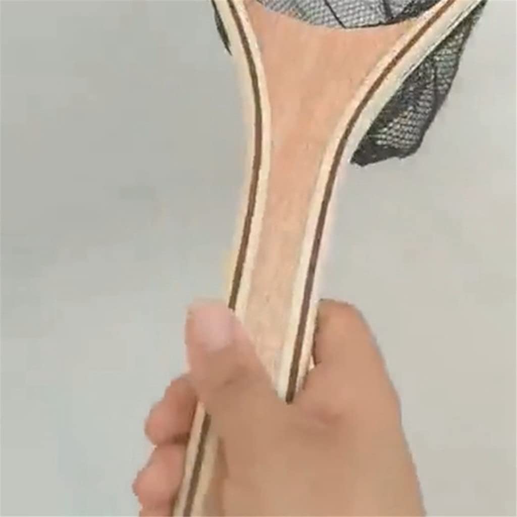N/A Fishing Net Fly Fly Net Wooden Handle Fly Fishing Hand-Dip Net Durable Nylon Material Net Can Safely Catch Fish