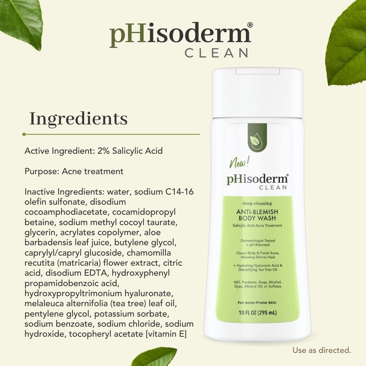 Phisoderm® Clean Anti-Blemish Body Wash - 10 Fl Oz