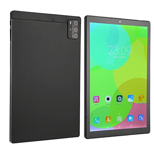 PUSOKEI 10.1in Tablet PC,Black,2.4G 5G WiFi,USB C Rechargeable,6GB RAM 128GB ROM,2560x1600 HD,5MP 8MP Camera,Octa Core CPU,5000mAh Tablet for Android11