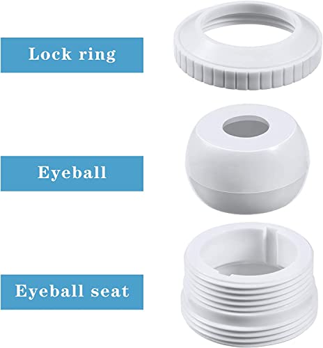 PoolSupplyTown Pool Spa 1/2" Opening Hydrostream Return Jet Fitting SP1419C with 1-1/2" Inch MIP Thread Replacement for Hayward SP1419C (5 Pack)