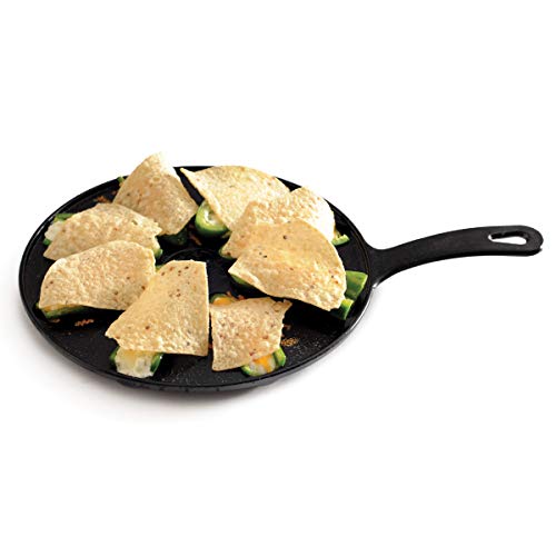 Norpro Pre-Seasoned Pepper Popper Pan, 9-inch, Black