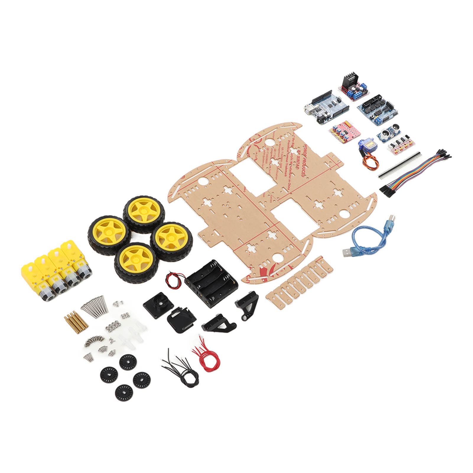 Smart Robot Car Chassis Kit, Easy to Assemble Sturdy Robot Car Chassis Professional Simple Structure Convenient Operation for Replacement
