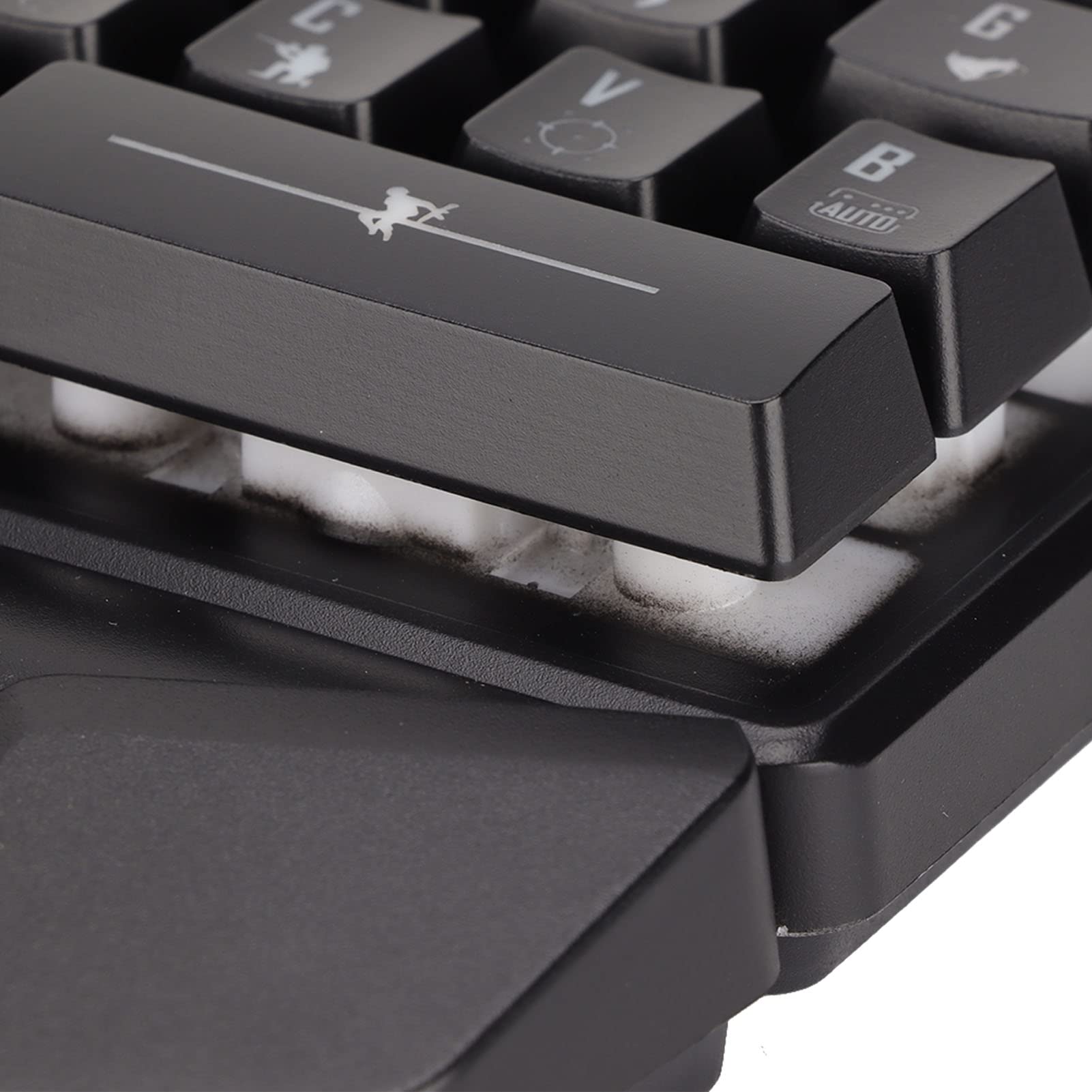 Onehanded Gaming Keyboard, ABS Material 35 Keys Esports onehanded Computer Gaming Keyboard