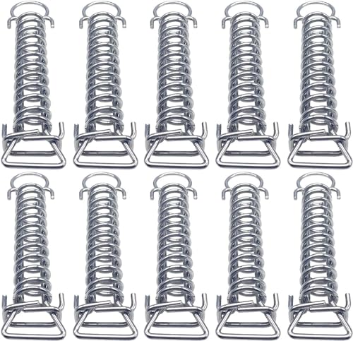 Poolzilla Stainless Steel Springs for Pool Cover - 10 Pack - Universal Fit