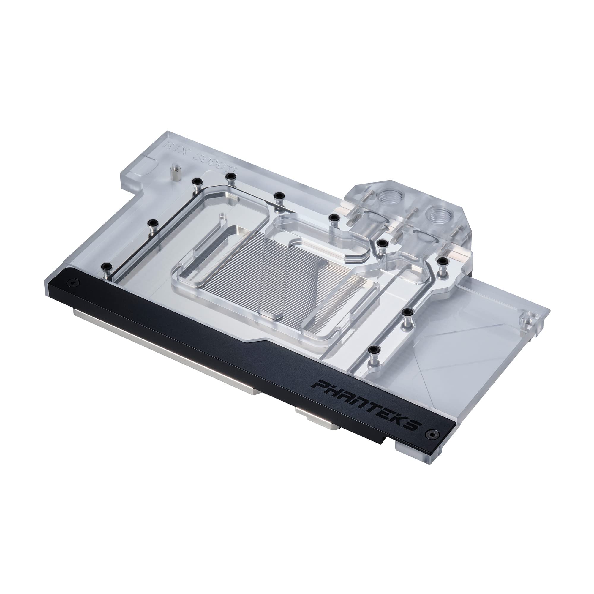 Phanteks (PH-GB3090TIGB_BK01_BP) Glacier G3090Ti GIGABYTE for GIGABYTE AORUS Xtreme/Gaming RTX 3090 Ti, Nickel-Plated Copper Block, Acrylic, Aluminum Cover Plate, Digital-RGB, Black