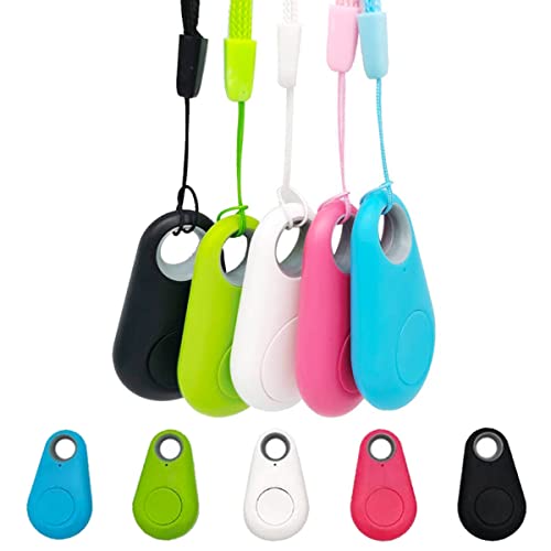 Portable GPS Tracking Mobile Smart Anti Loss Device Key Finder Locator GPS Smart Tracker Device for Kids Dog Pet Cat Wallet Keychain Luggage, Alarm Reminder, App Control 1pack-Blue