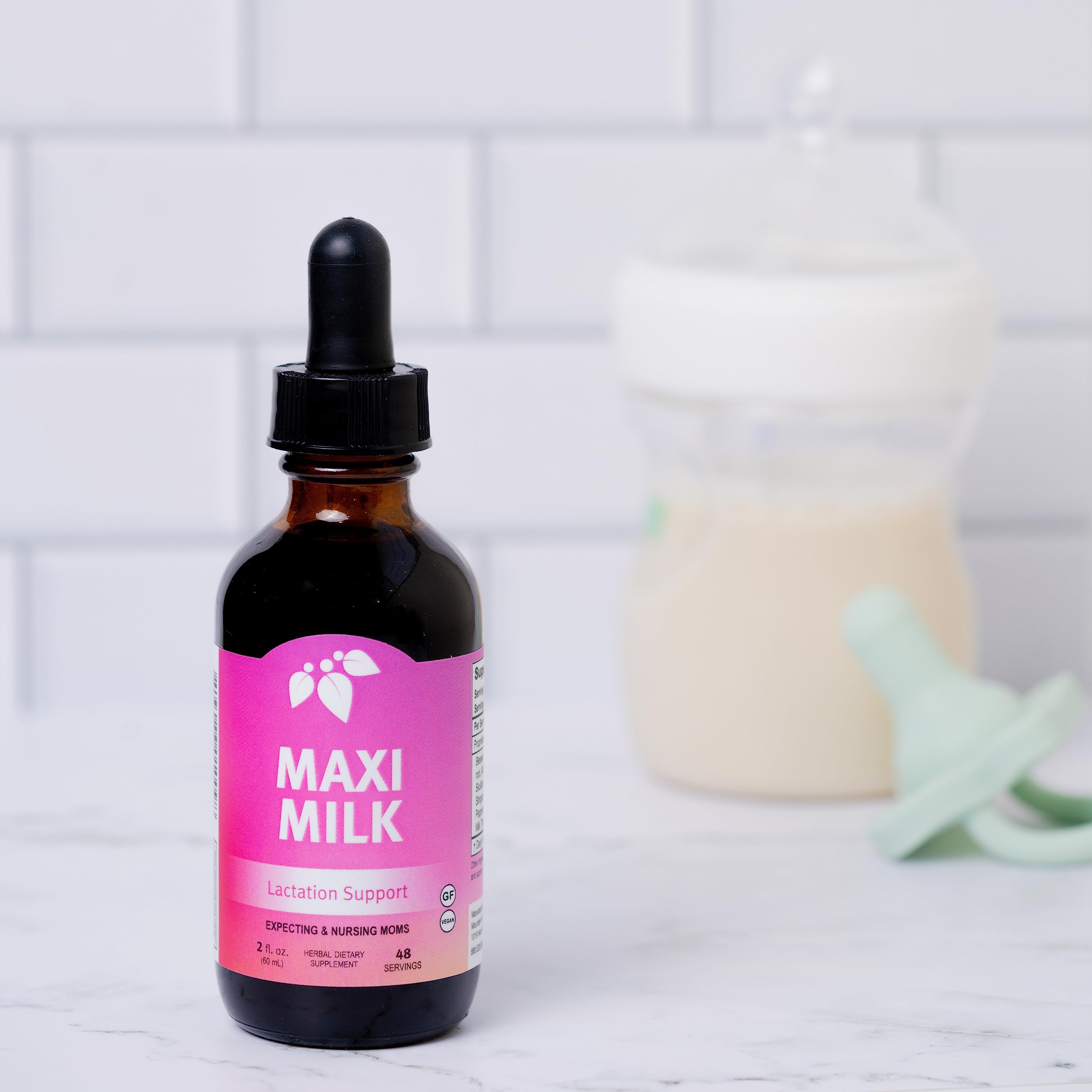 Mountain Meadow Herbs Maxi-Milk - 2 oz - All Natural Liquid Lactation Supplement to Increase Milk Supply for Breastfeeding Moms