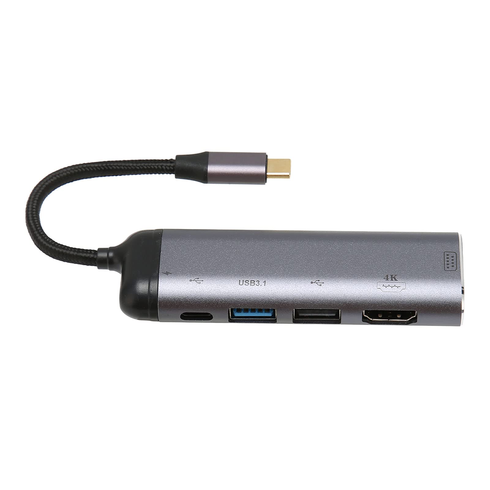 Sorandy USB C HUB, USB C Adapter 6 in 1 Dongle with 4K60HZ , VGA, USB3.1, 100W PD USB C Dock SD TF Card Reader Compatible with Cell Phones, Laptops, Desktop Computers, Tablets