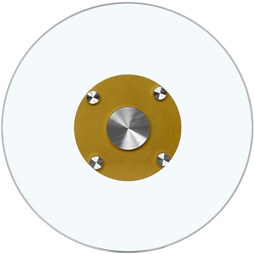 Lazy Susans Turntable Tempered Glass Lazy Susan Turntable, Round Frosted Tempered Glass Tabletop Rotating Serving Tray For Dining Table - Transparent (Color : 12mm/0.5in Thick, Size : 68cm/27in)
