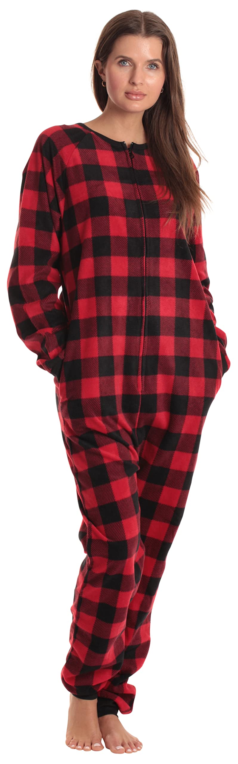 Just Love Printed Flannel Adult Onesie Pajamas 95813-1B-M