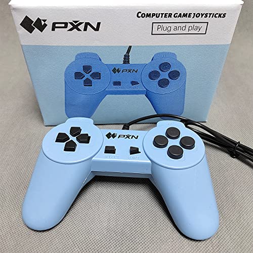 PXN-Computer game, joysticksGamepad Dual Shock Joystick Joypad for Desktop/Laptop & Steam/Roblox/RetroPie/RecalBox