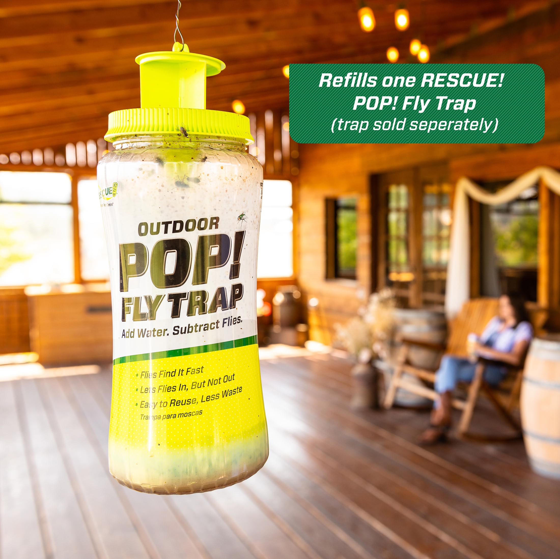 RESCUE! POP! Fly Trap Bait Refill β Outdoor Use β 4 Pack