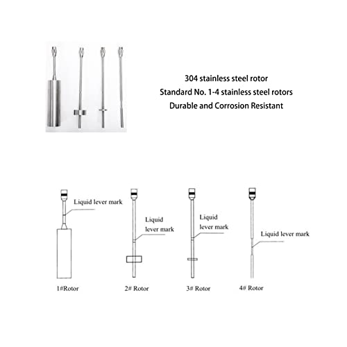 NDJ-8S Digital Rotational Viscometer with 4 Types of rotors and 8 speeds