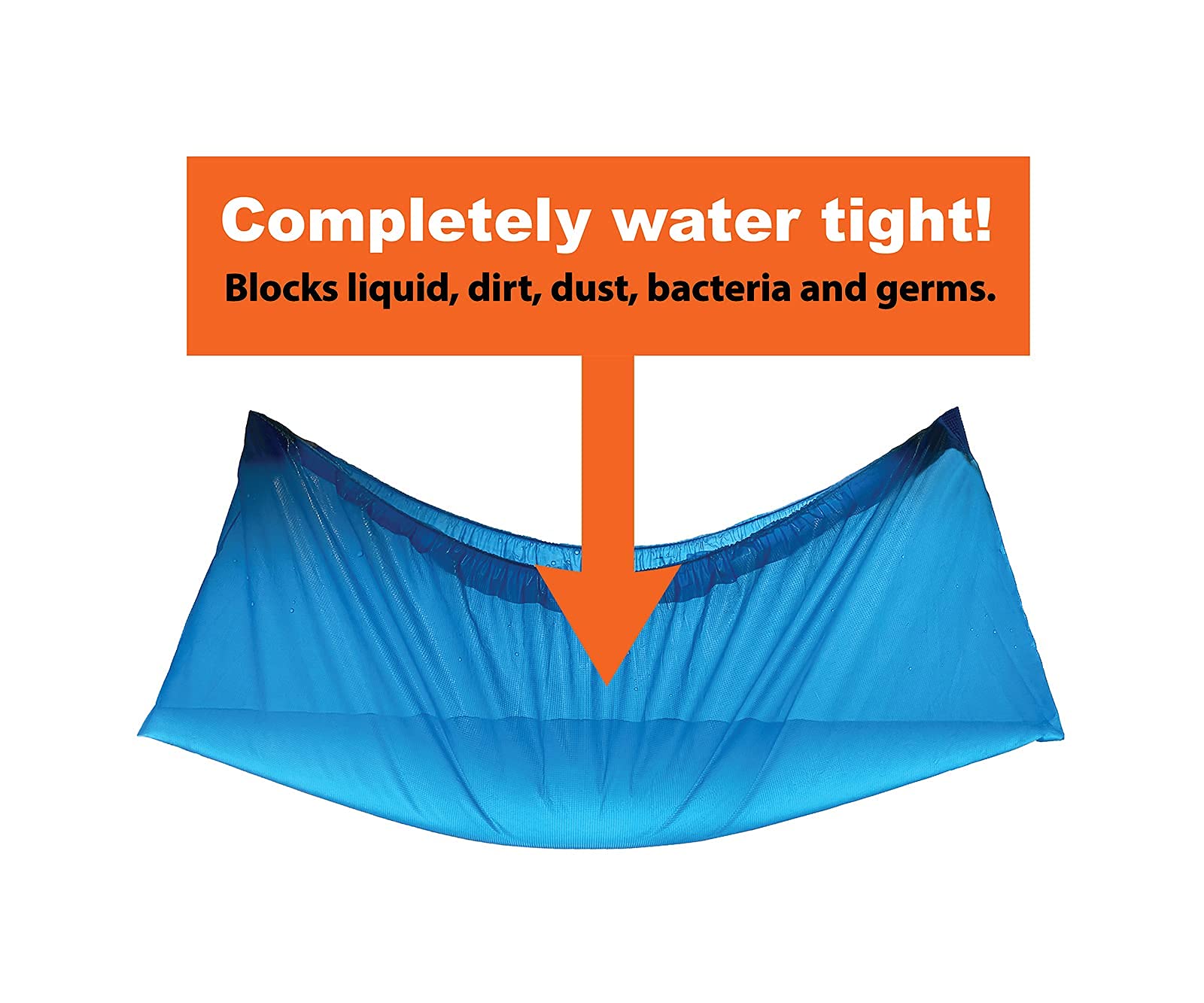 ProtectX Disposable Shoe & Boot Covers, XL Extra Large, 100-pack (50 pairs), Waterproof, Slip Resistant, Durable CPE plastic, Fits up to Men’s 14 US Size and All Women’s US Size Shoes