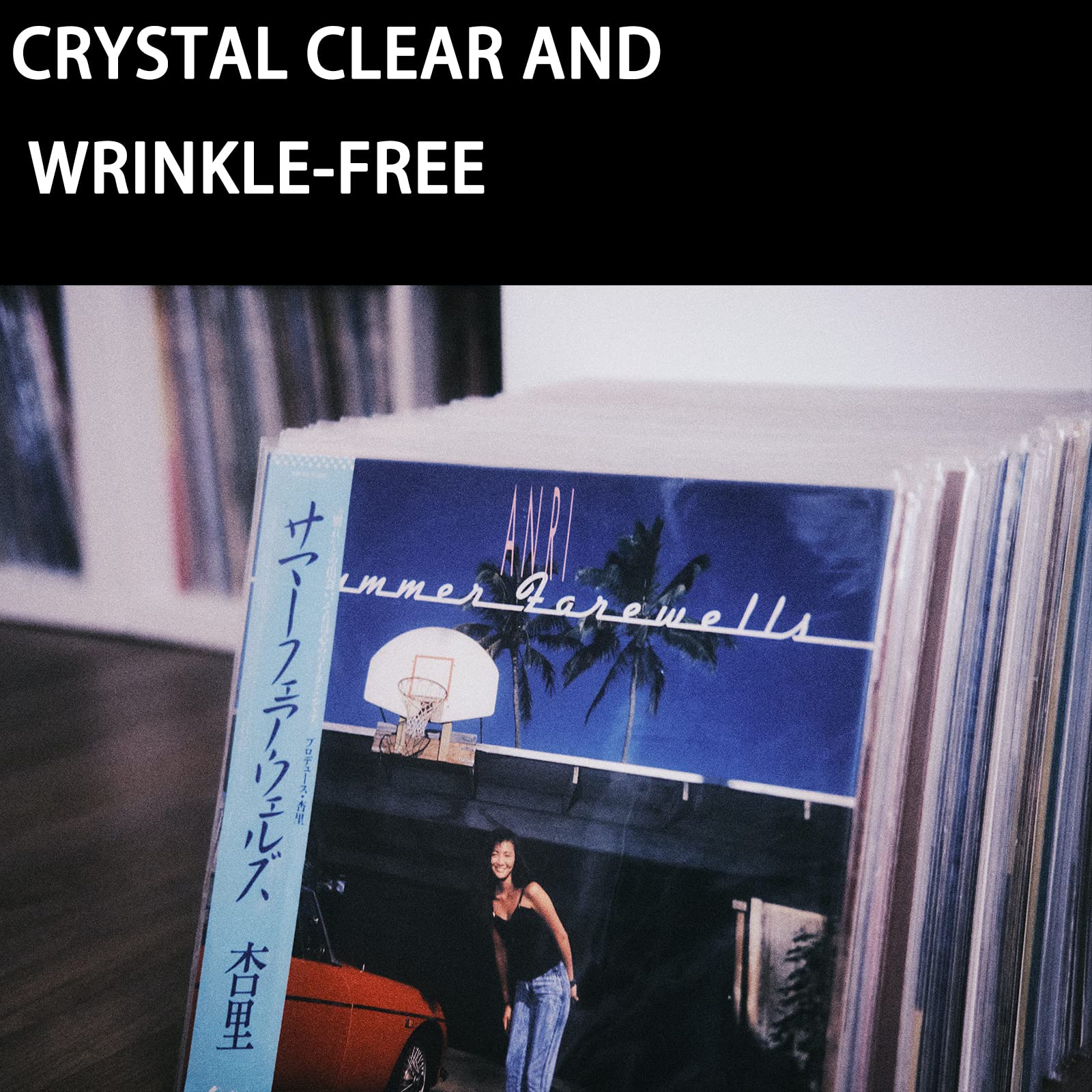 Lazemgs 25 Clear Vinyl Record Sleeves, 12.75" x 12.5" Plastic Protective Album Outer Sleeves, 3 Mil PVC LP Records Cover Sleeve for Microgroove Storage