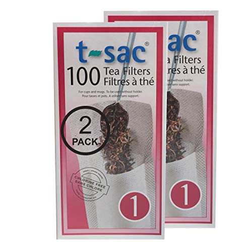 Modern Tea Filter Bags, Disposable Tea Infuser, Size 1, Set of 200 Filters - 2 Boxes - Heat Sealable, Natural, Easy to Use Anywhere, No Cleanup â Perfect for Teas, Coffee & Herbs - from Magic Teafit