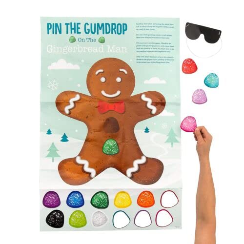 Pin The Gumdrop on The Gingerbread Man Game-1 Set(s)