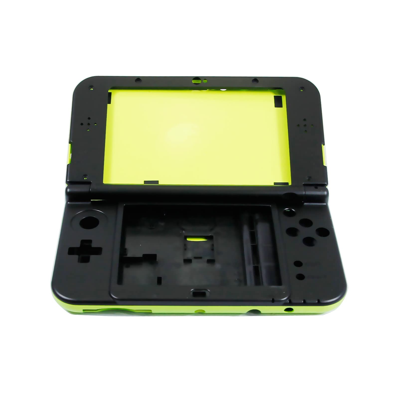 New for New3DS XL Housing Case Shell Green Color Replacement, for Nintendo New 3DS XL LL New3DSXL Handheld Console, Outer Casing Faceplate Top Bottom Back Cover Plates 5 PCS Set Spare Parts