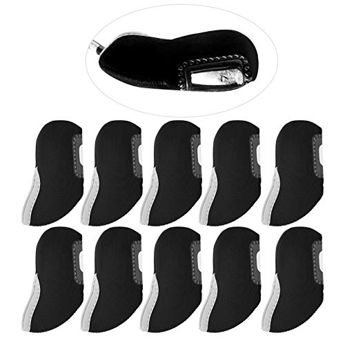 Iron Club Cover, Neoprene Putter Cover, with A Convenient Design Durable 10Pcs Golf Putter Head Cover Long Service Life. for Putter Golf Course Home Biginners(Black)