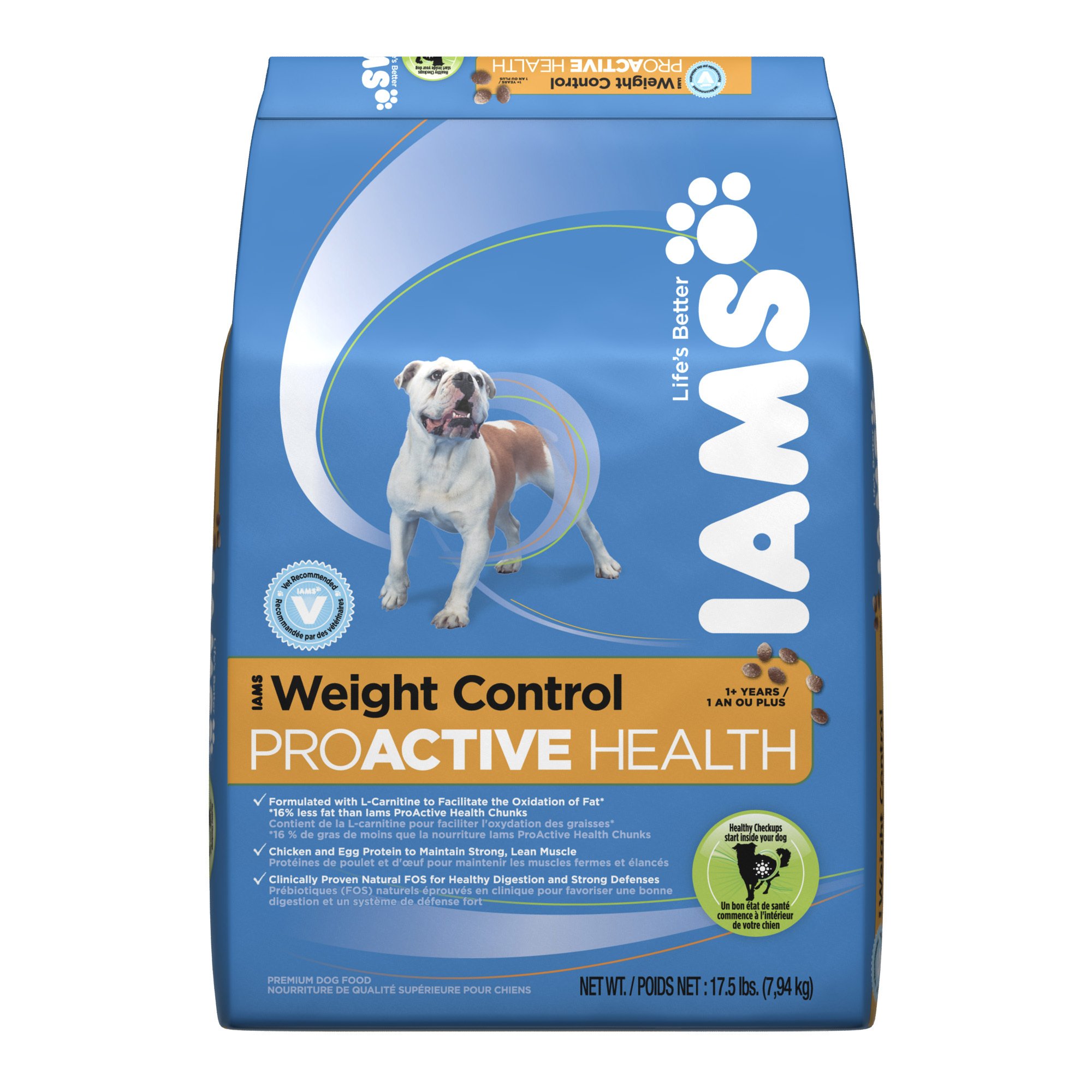 Iams Proactive Health Weight Control For Adult Dog , 17.5-Pound Bags