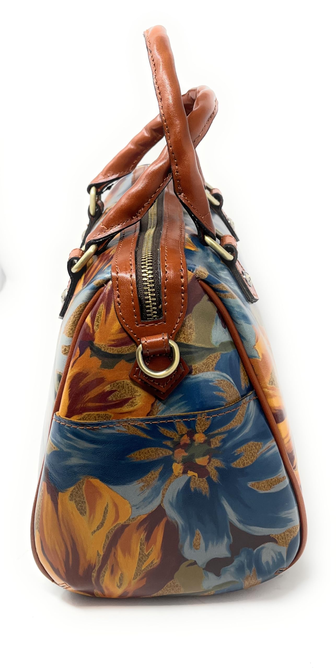 Patricia Nash Skye Leather Satchel - Stone Rose Tooled