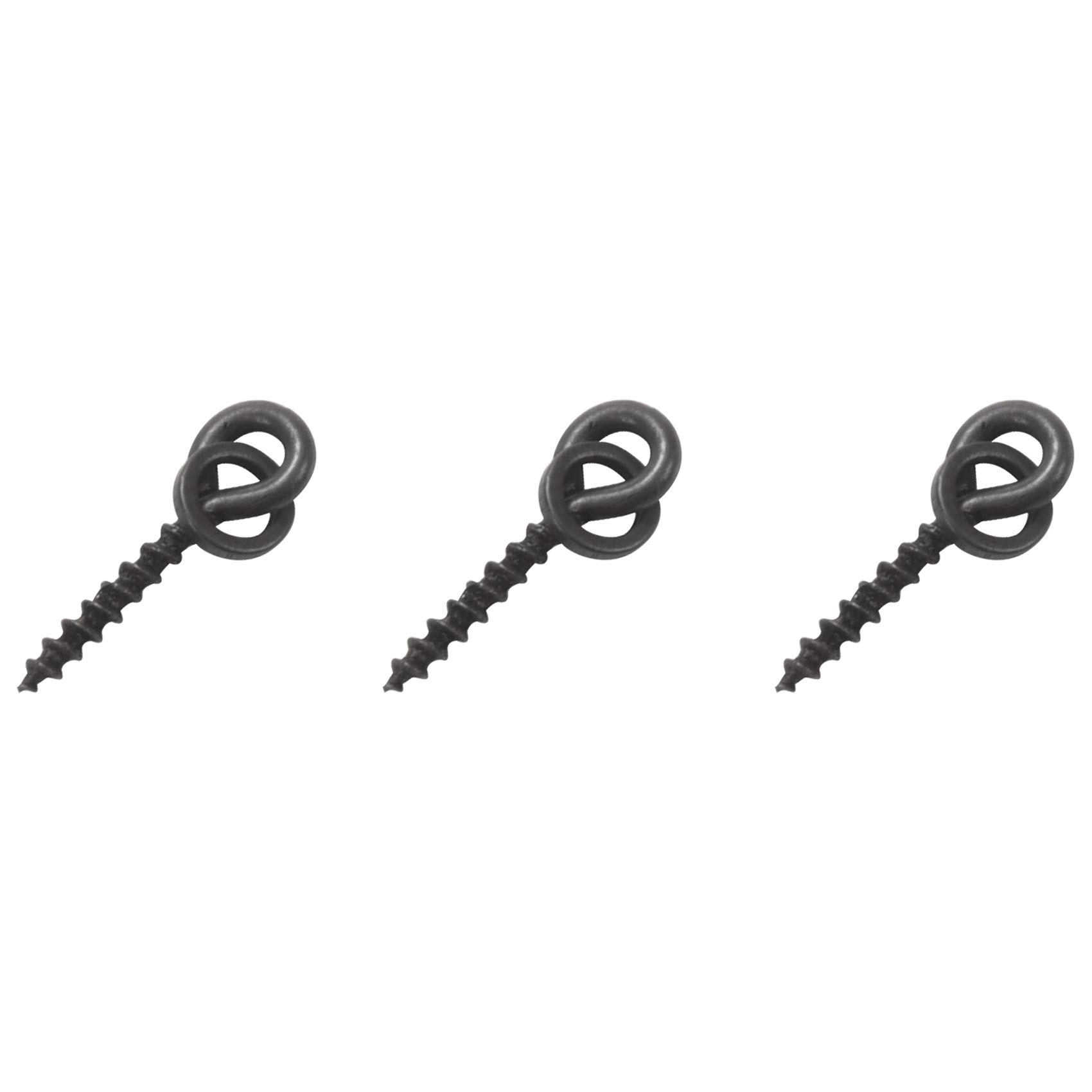Pockety 50pcs Fishing Boilie Screw with Solid Ring Bait Tool Chod Rigs Fishing Hair Tackle Accessory