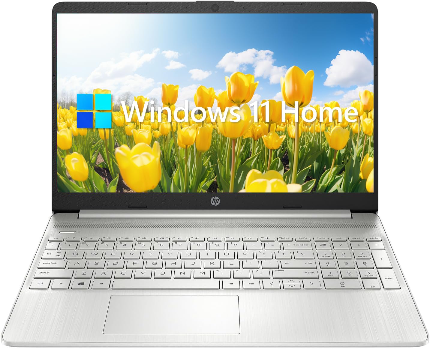 HP 2023 Newest Laptop for Business and Student, 15.6'' HD Display, AMD Ryzen 3 5300U 4-Core Processor, 16GB RAM, 1TB SSD, Wi-Fi, Type-C, Media Card Reader, Windows 11 Home, Silver, KKE Accessories