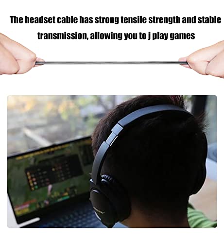 Tobysome Replacement QuietComfort 35 Boom Microphone Cable QC35I Cable Cord with Mute Switch Compatible with Bose QC 35 & QuietComfort 35 II Headphones for PS4 PS5 Xbox One