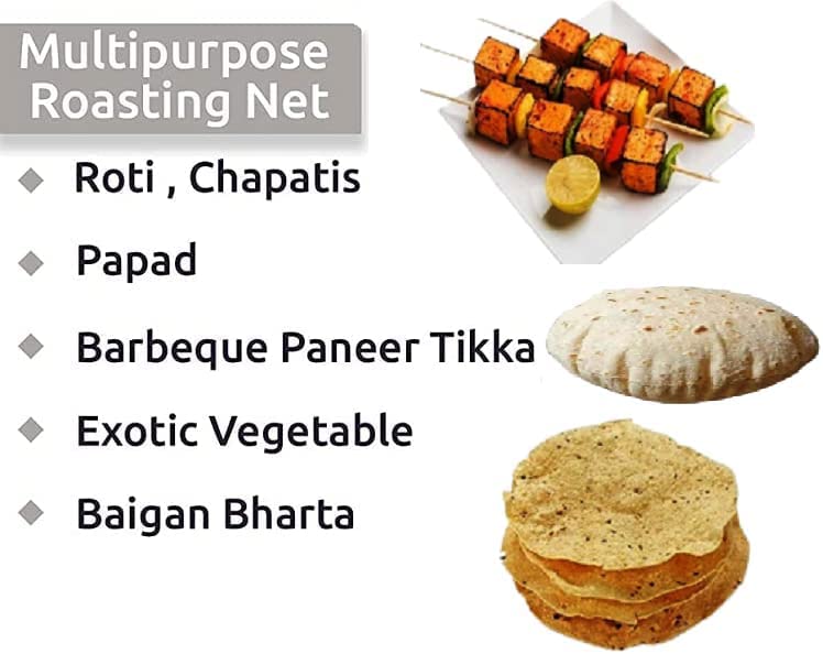 Nexxa Stainless Steel Round Wire Roaster Roti Jali, Roti Grill, Papd Grill, Chapati Grill