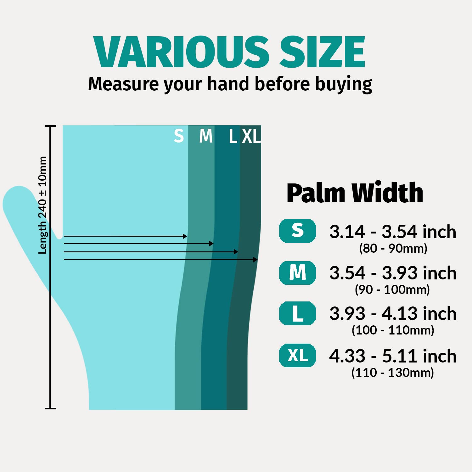 Klex Disposable Heavy Duty Vinyl Gloves Latex Free Powder Free, BPA Free Medical Grade Disposable Glove, Medium M, 1000 Count