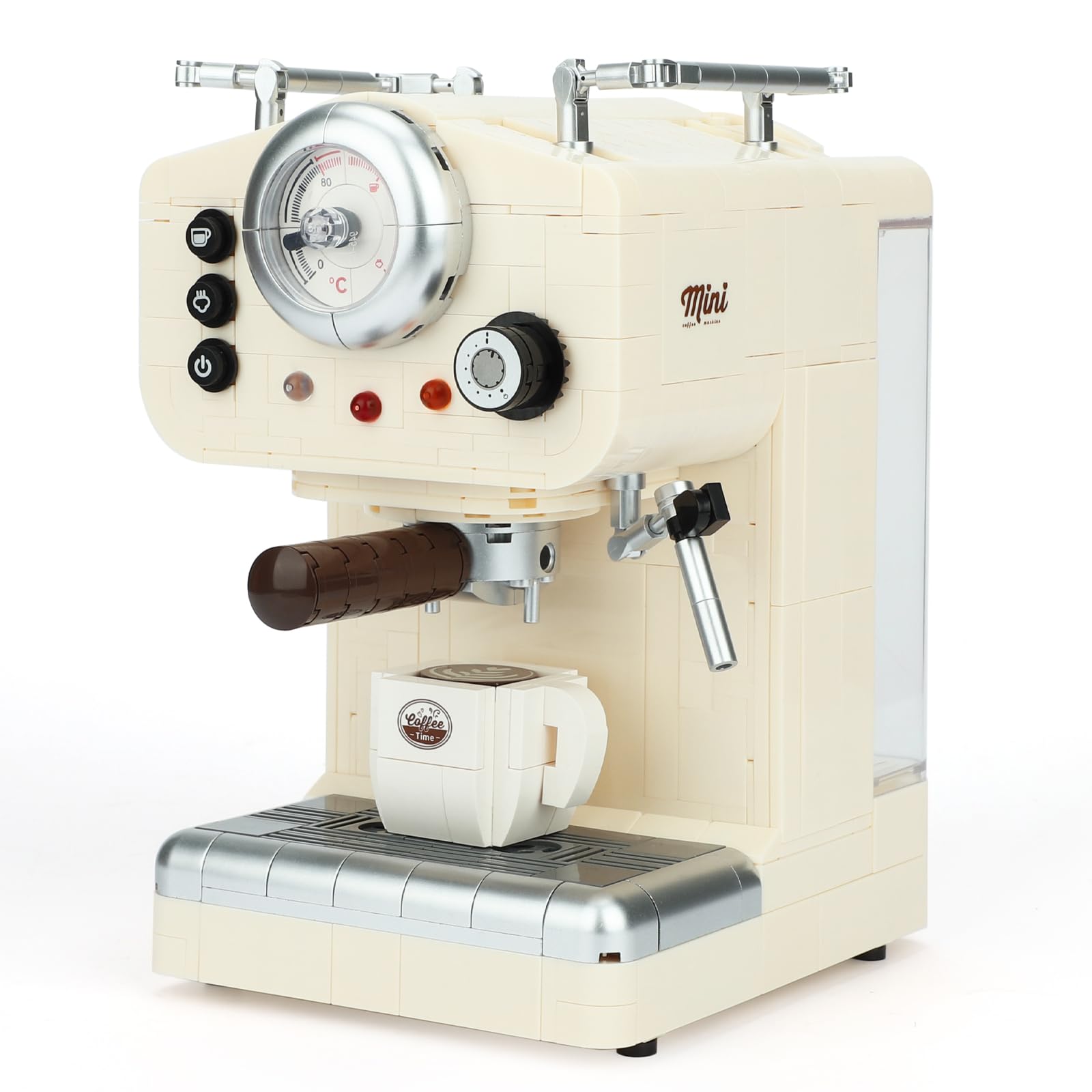 NEWABWN Coffee Machine Toy Building Set, Compatible with Lego Home Décor Accessories for Adults, Cute Building Blocks Set for Couples, Mother's Day Decoration(678 Pieces)
