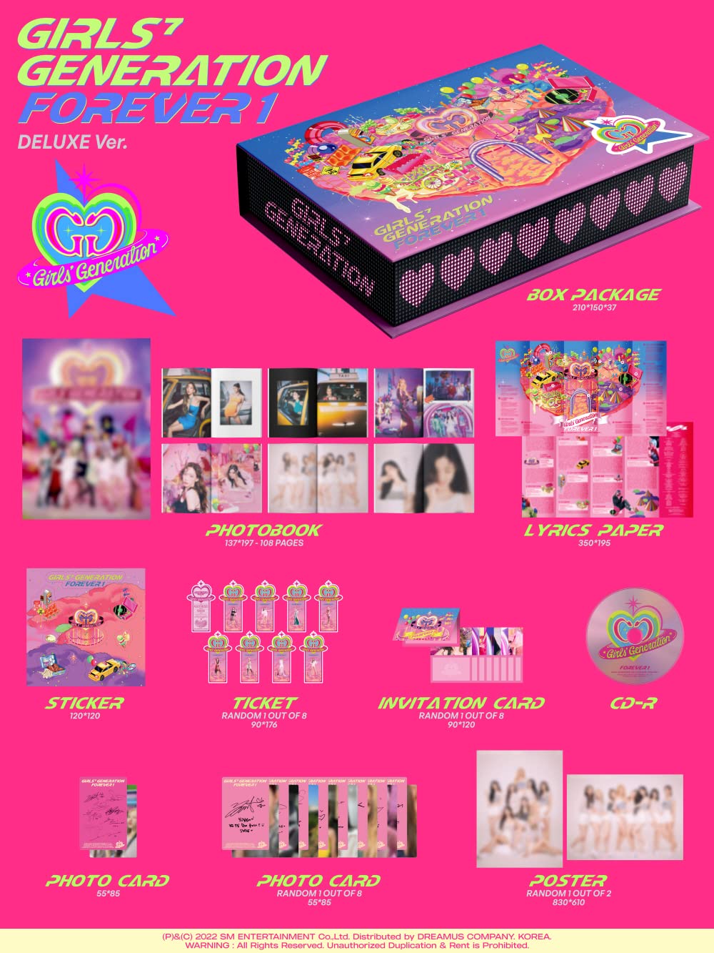 SNSD Girls' Generation - Vol.7 Forever 1 [Deluxe ver.] CD