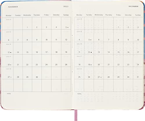 Moleskine Limited Edition 2023 Weekly Notebook Planner Sakura, 18M, Pocket, Bird, Hard Cover (3.5 x 5.5)